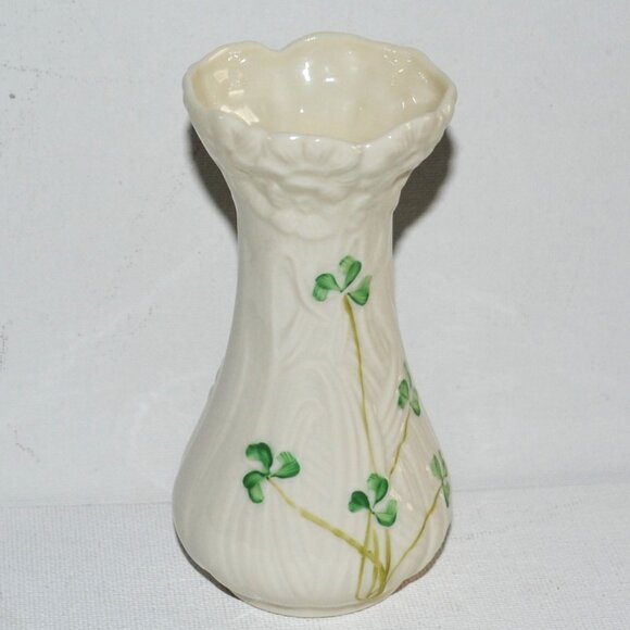Belleek | Accents | Belleek Ireland Porcelain Vase With Daisy And ...